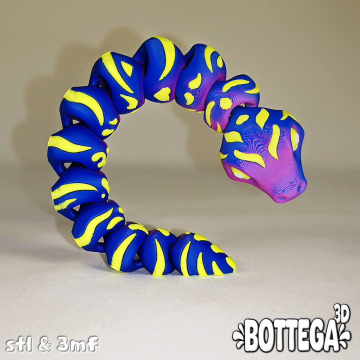 3D Printable Spirit Baby Snake by BOTTEGA 3D
